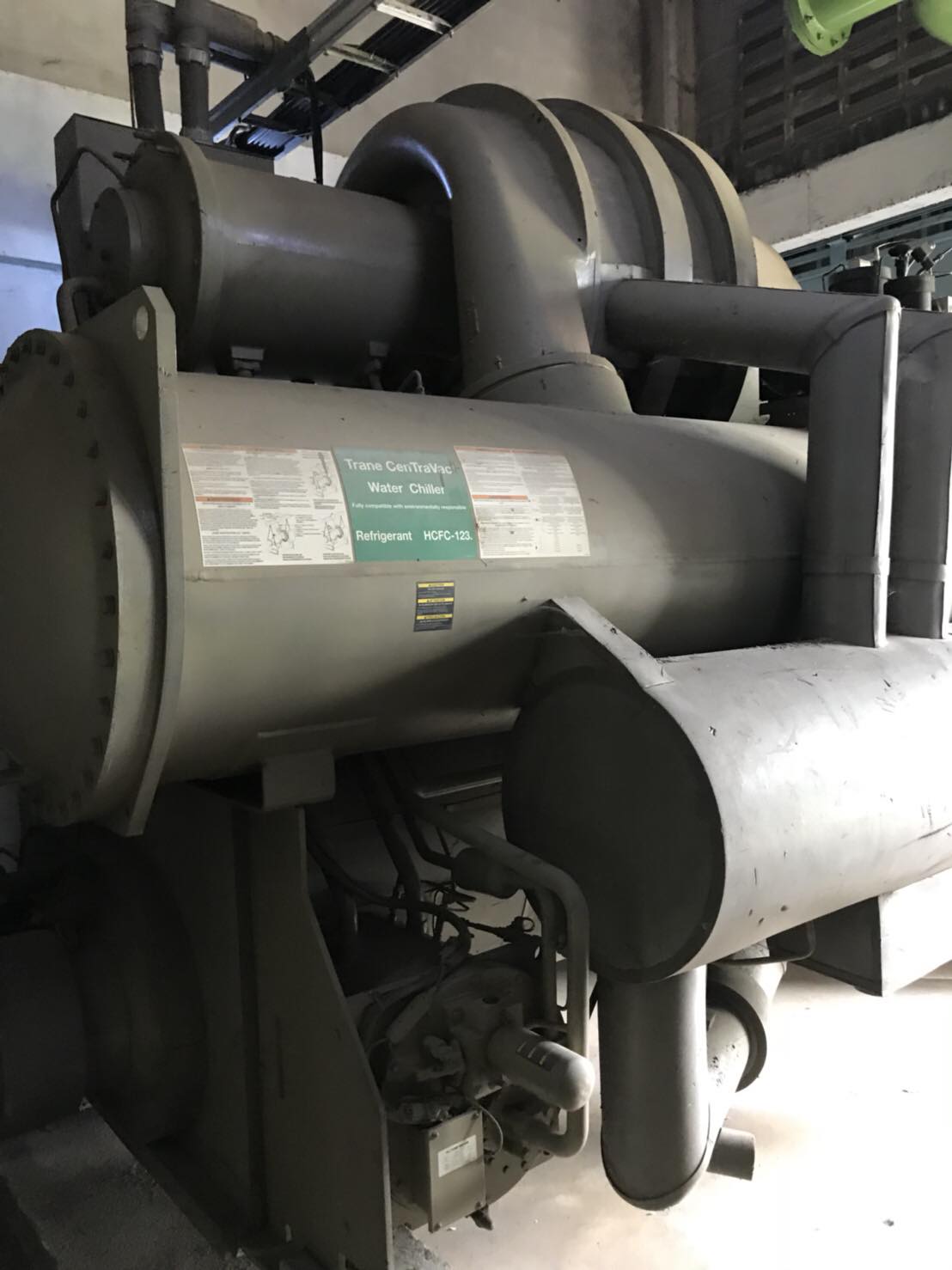 Water Cooled Chiller ” Trane ” 2012 Cooling Cap. 550 Tons | Chiller ...